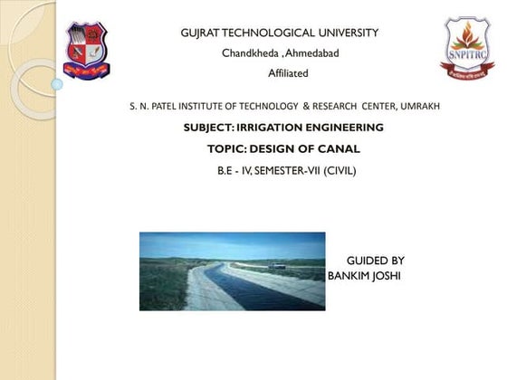 Lacey Regime Theory - Irrigation Engineering | PPT | Geography | Science