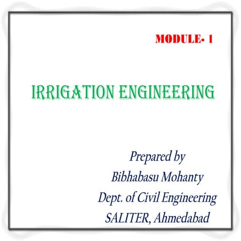 Impact of Minor Irrigation Projects on Cropping Patterns and ...
