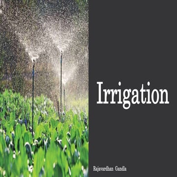 Irrigation introduction | PPTX