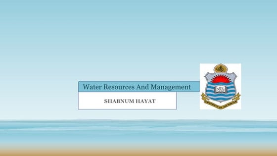 Canal System of Pakistan | PPT