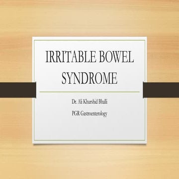 IRRITABLE BOWEL SYNDROME presentation.pptx