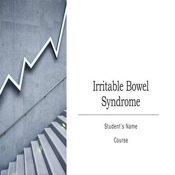 Irritable Bowel Syndrome.pptx Irritable B | PPTX