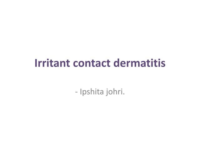 Dermatitis | PPTX