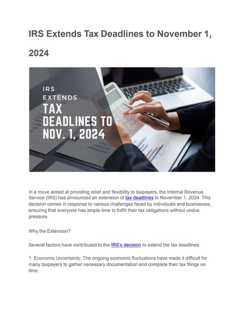 IRS Deadline Changes for 2025: Key Dates Every CPA Must Track | PDF