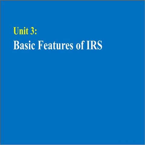 Irs intro unit 3 basic features usfs ip (2) | PPT | Civil Engineering ...