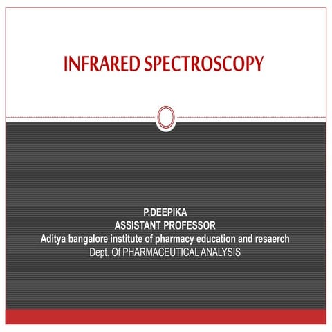 Ir spectroscopy | PPTX
