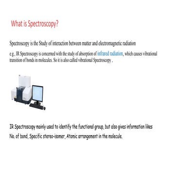Infrared spectroscopy method ppt mpl 101 prepare by mine mam | PPTX