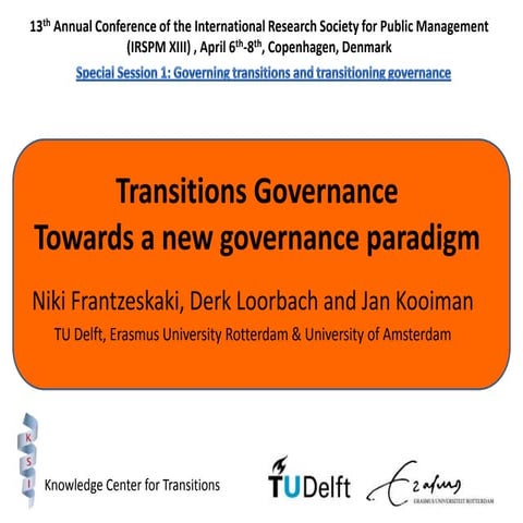 Transitions Governance and Public Administration | PPTX