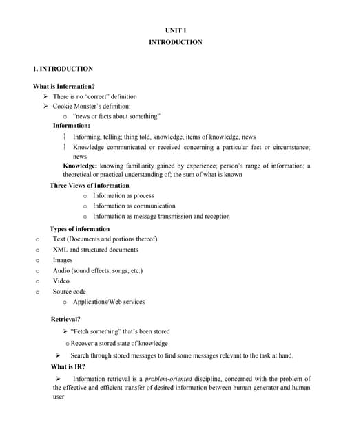 Information Storage and Retrieval system (ISRS) | PPTX