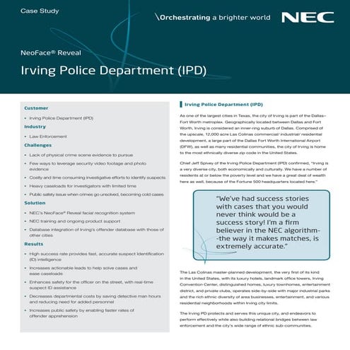 City of Irving Police Department | PDF | Crime & Harmful Acts to ...