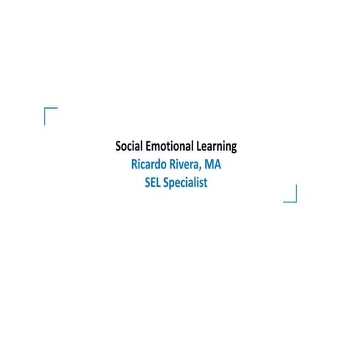 Social emotional learning | PPT