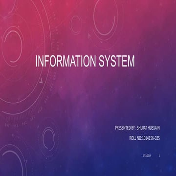 information system | PPT