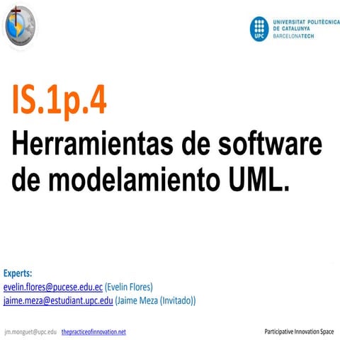 Is.1p.4 Herramientas de modelamiento UML | PPTX | Computer Software and Applications | Computing