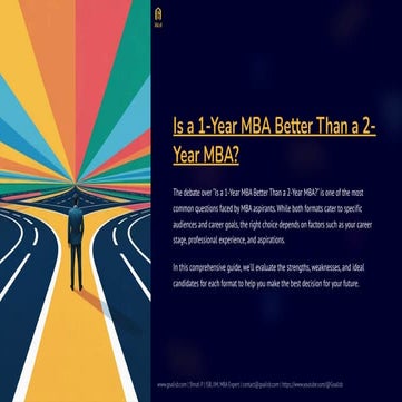 One Year MBA Program | PDF