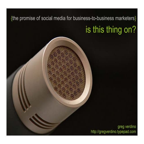 Is This Thing On? | PPT