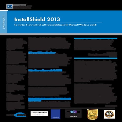 InstallShield 2013 Datasheet | PDF