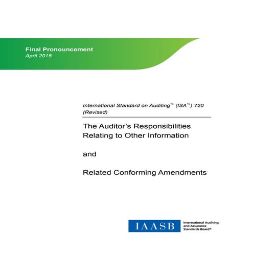 ISA: 705-Revised | PDF