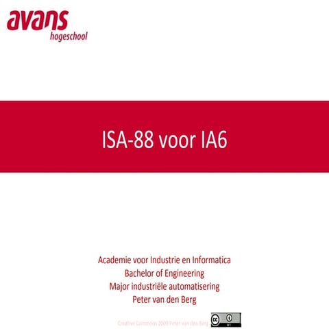 Isa 88 Voor Ia6 | PPT