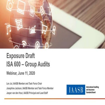 ISA 315 (Revised) - Exposure Draft Webinar, October 3rd, 2018 | PDF