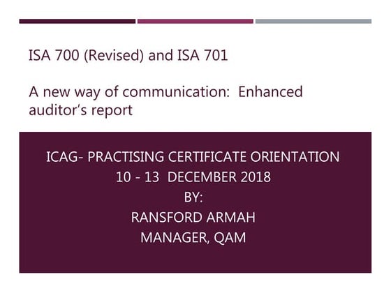 ISA: 706-Revised | PDF