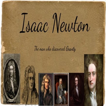 Isaac Newton the scientist who discovered gravity | PDF