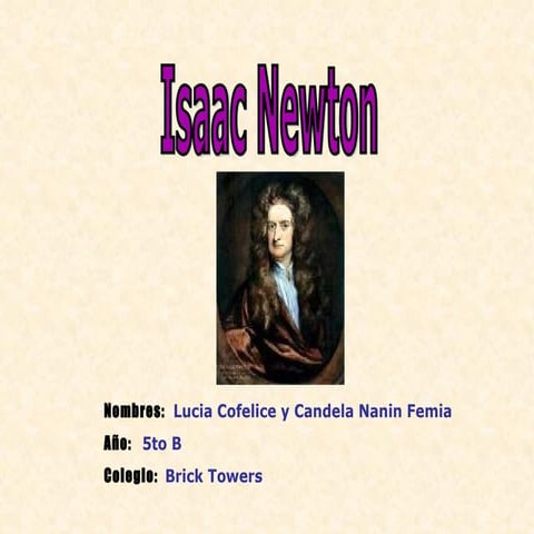 biografia de Isaac newton | DOCX