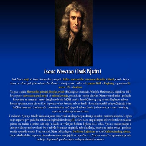 Isaac Newton - Emilija Dinić - Biljana Jovanović | PPS