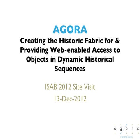 AGORA Project: Final Review 2012 | PDF