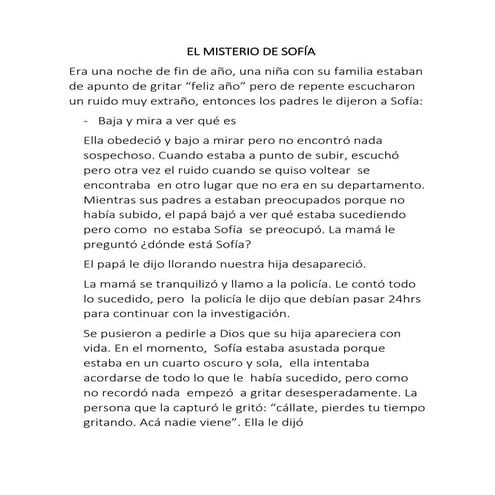 Isabella Aponte - el misterio de sofía | PDF