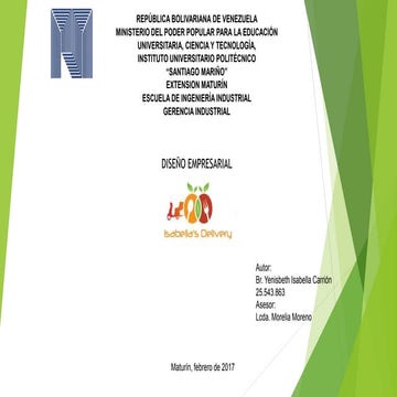 Isabella delivery diseño empresarial | PPTX