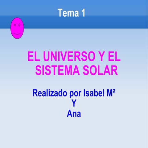 El universo y el sistema solar | PPT