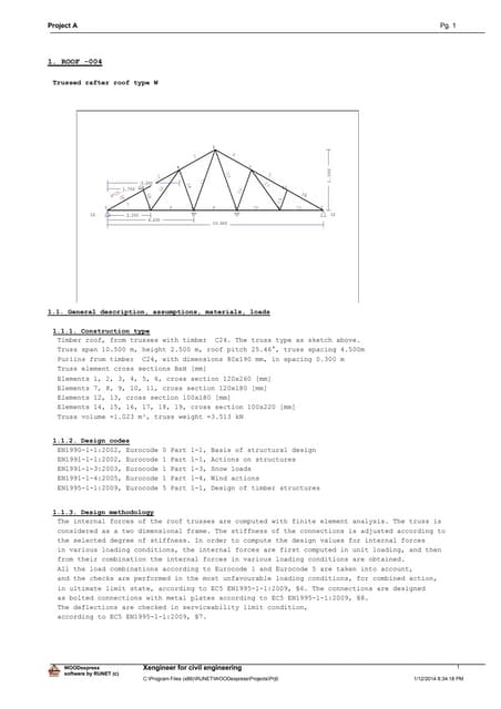 Example of Structural Beam Calculations | PDF