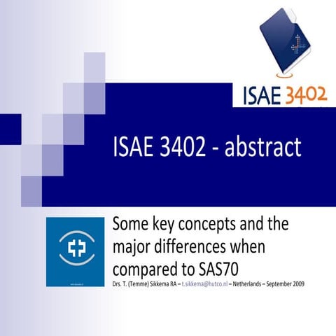 Isae 3402 Abstract | PPT