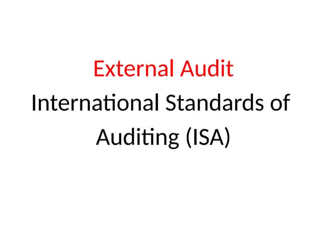 ISA: 700-Revised | PDF