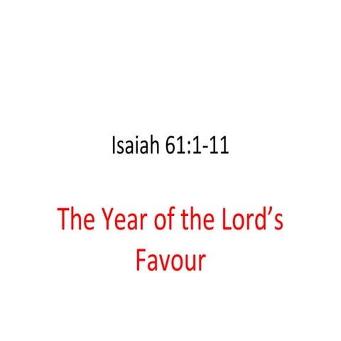 Isaiah 61 | PPT
