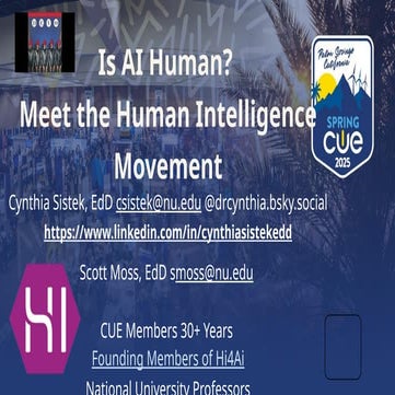 Is AI Human: Meet the Human Intelligence Movement | PPTX