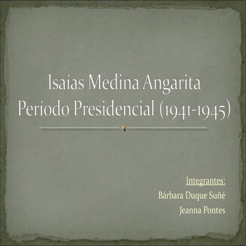 Isais Medina Angarita | PPT
