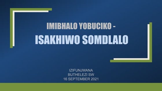 Izinguquko zemisindo uma silwangisa, singwaqazisa nalapho sinkankazisa ...