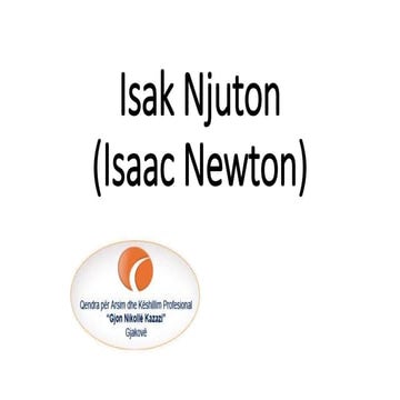 Isak Njuton RONALD QERIMI | PPTX