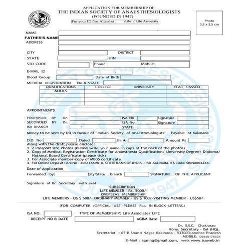 Isa membership | PDF