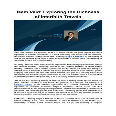 Isam Vaid_ Exploring the Richness of Interfaith Travels.pdf