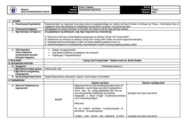 COT 2-Filipino 10 F10PT-IIc-d-70 TULA –Ang Aking Aba At Hamak Na Tahanan | PDF