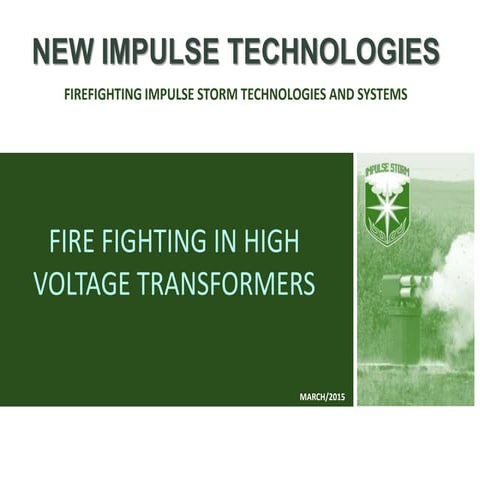 ISAS system for transformer fire fighting | PPTX