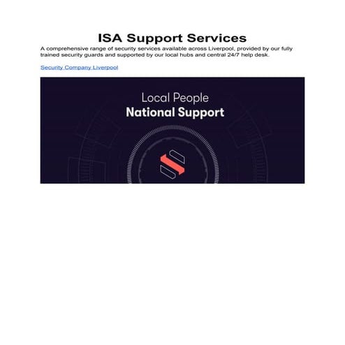 ISA Support Services ISA Support Se.docx