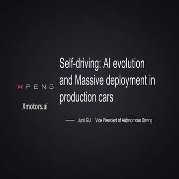 Self-driving: AI evolution and Massive deployment in production cars | PPT