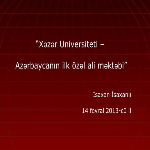 Isaxan teqdimat xezer 14 fevral | PPT