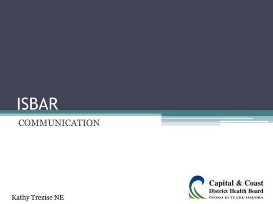 ISBAR a better way to communicate | PPT