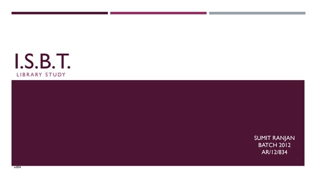 Standards for bus terminals | PPTX