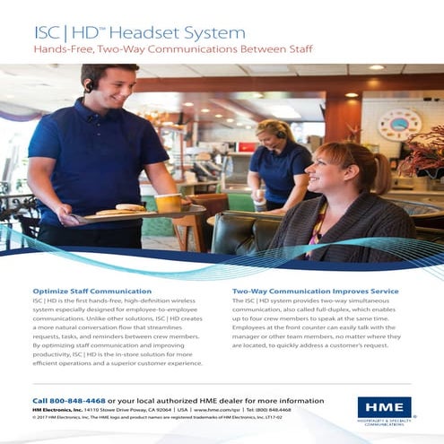 ISC HD Headset System | PDF