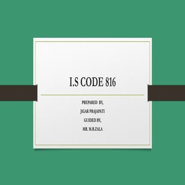 IS CODE 816.pptx